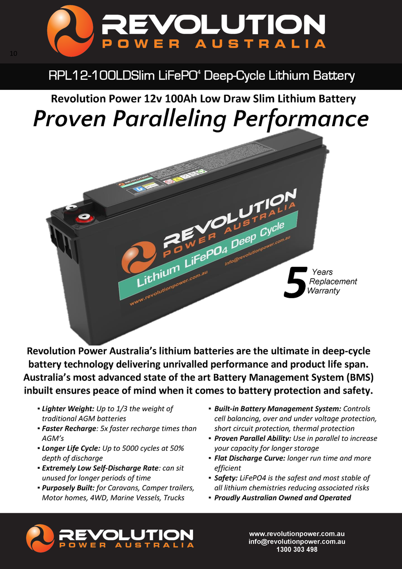 12v 100Ah Ultra Slim Lithium Battery – EC Offroad