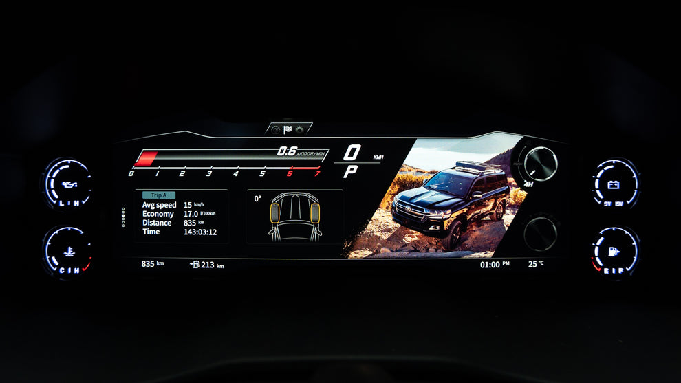 Digital Dash Cluster to suit LC200 - 200 Series Landcruiser 07-15 – EC ...