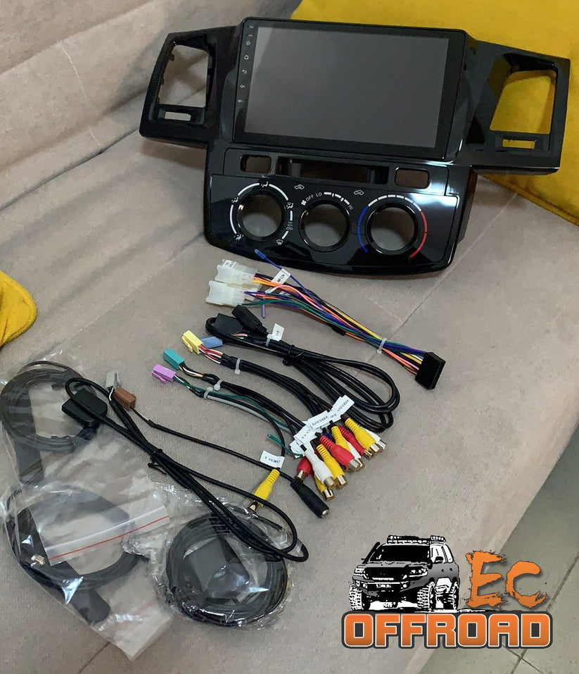 9 inch Head Unit to suit HILUX N70 2005+ - Flat Dials – EC Offroad